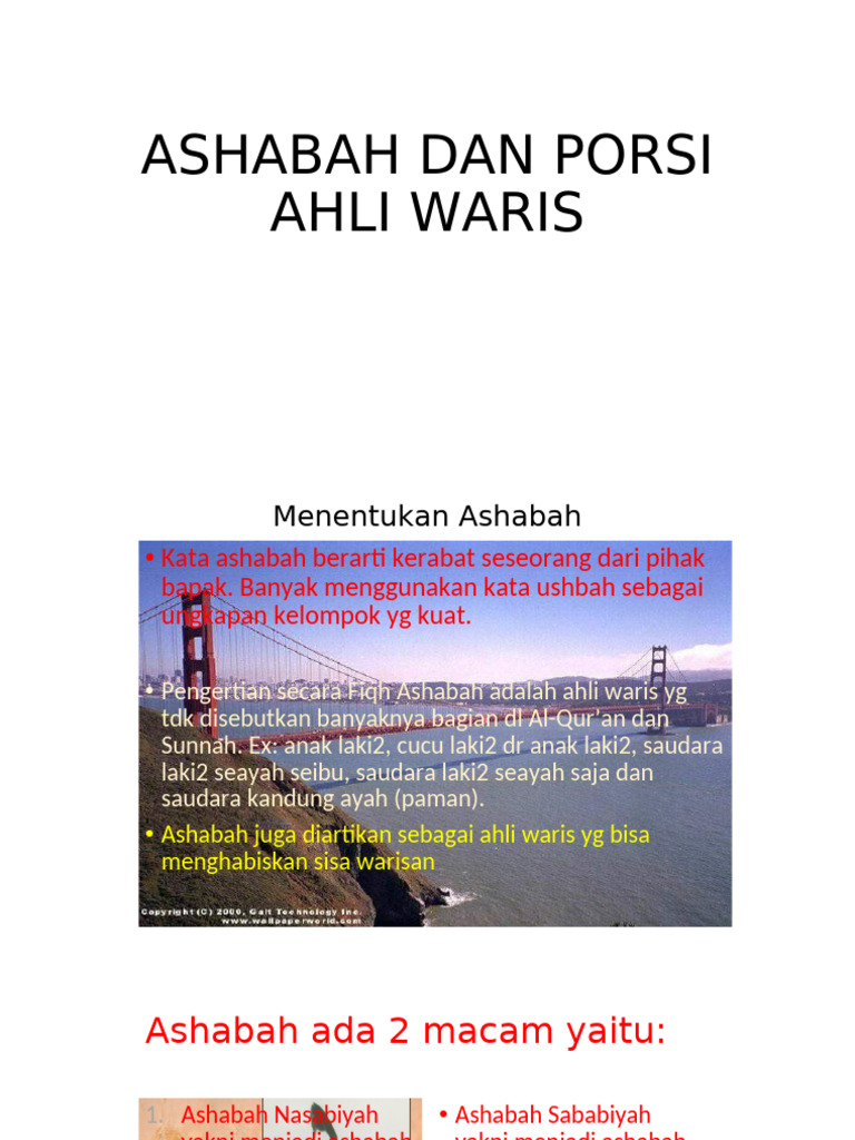 6. Ashabah Dan Porsi Ahli Waris | PDF
