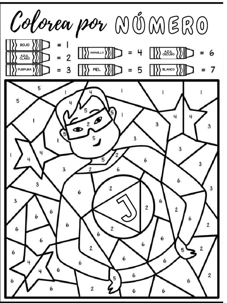 Jesus Colorea Por Numero PDF | PDF