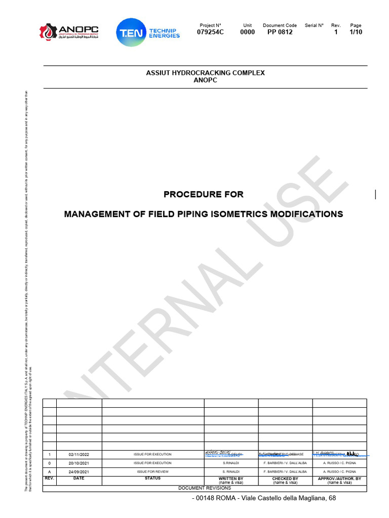 Assiut Hydrocracking Piping Procedure | PDF | Computing