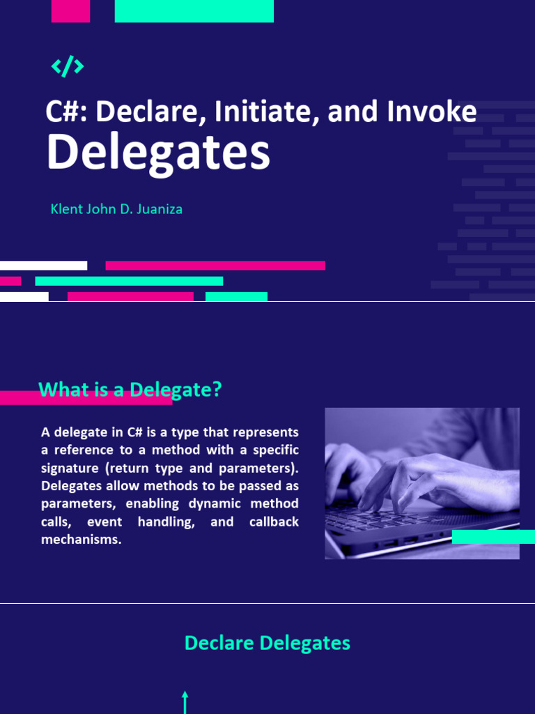 delegates | PDF | Class (Computer Programming) | Method (Computer ... delegates | PDF | Class (Computer Programming) | Method (Computer ...