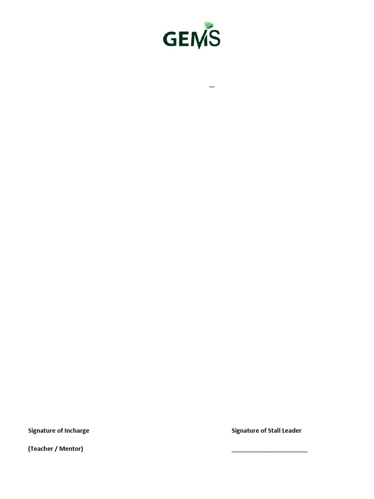 Trade Fair Stall Application Template | PDF