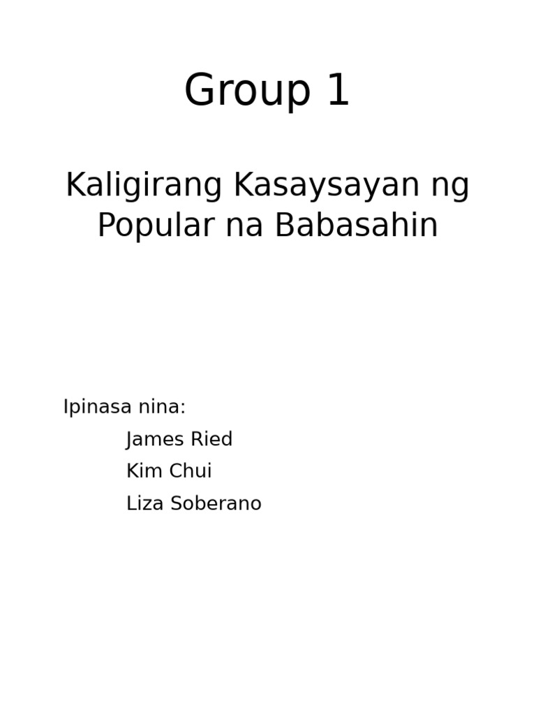 Cover Page Sample | PDF