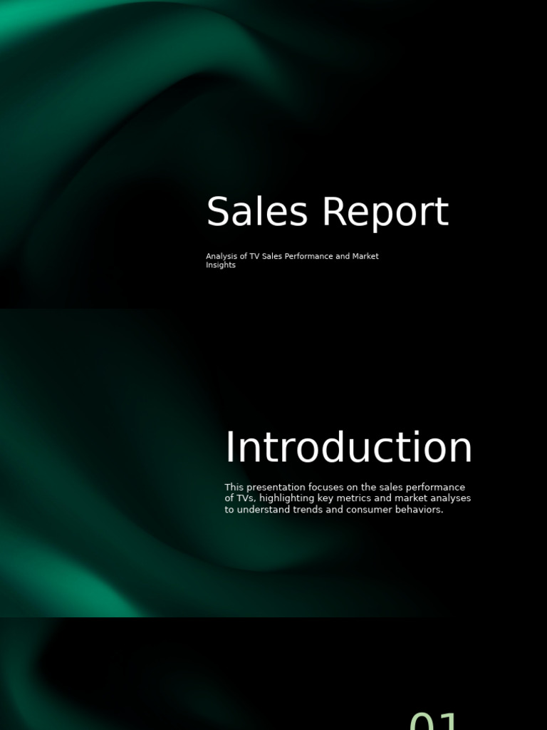Sales Report: Analysis of TV Sales Performance and Market Insights | PDF