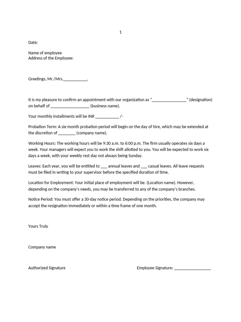 Appointment Letter | PDF | Justice | Crime & Violence