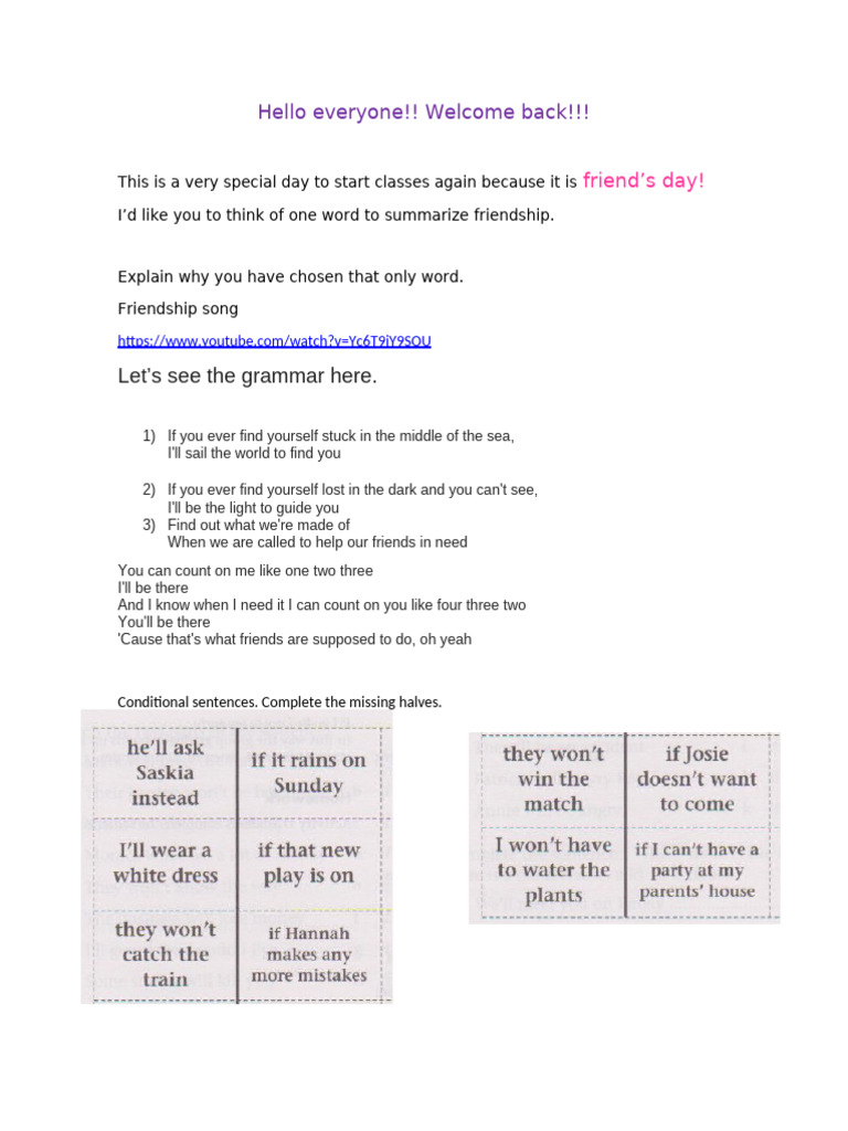 Back From Holidays | PDF