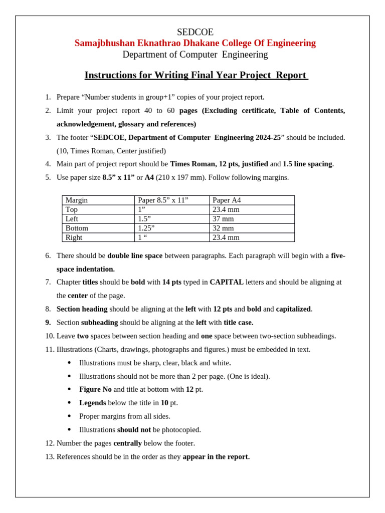 Final Year Project Report Format & Guideline 2024-25 | PDF | Computer ...