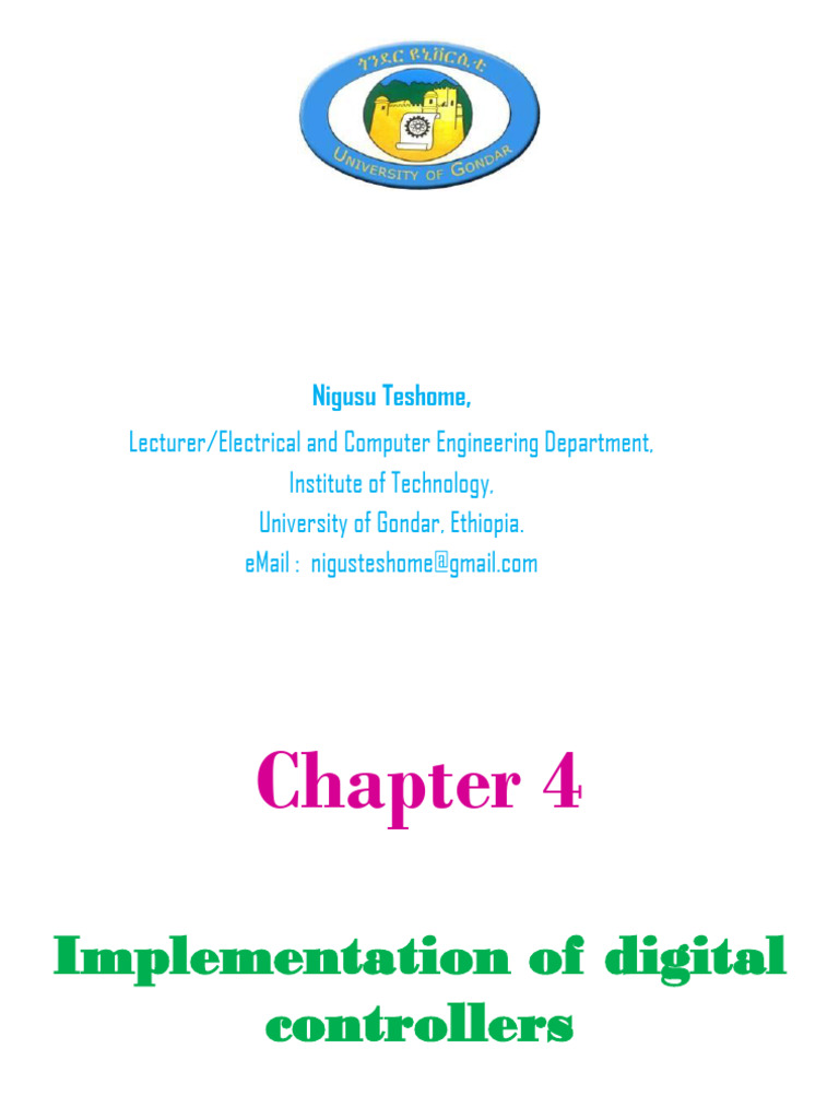 Chapter 4-Application and Practices of Digital Control | PDF | Control Theory ...