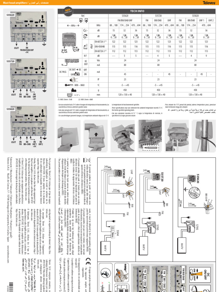 DS10200007 - 001 - Es en FR It PL PT Ar - 535620 - 535720 - 535820 | PDF