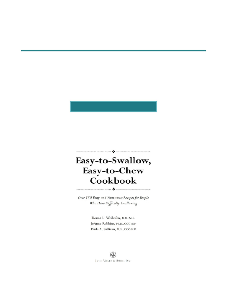 Hot Pick Easy To Swallow, Easy To Chew Cookbook Over 150 Tasty and ...