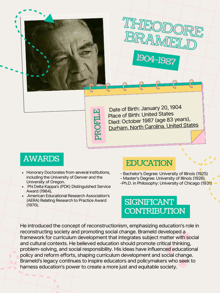 Theodore Brameld: Educational Pioneer | PDF