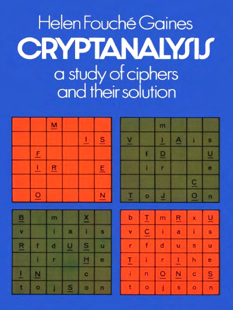 Cryptanalysis - Helen Fouche Gaines | PDF