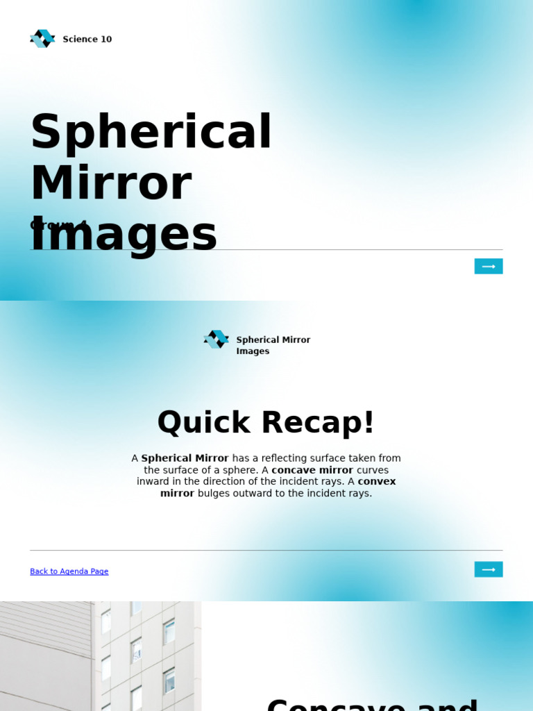 Spherical Mirror Images | PDF | Glass Engineering And Science ...