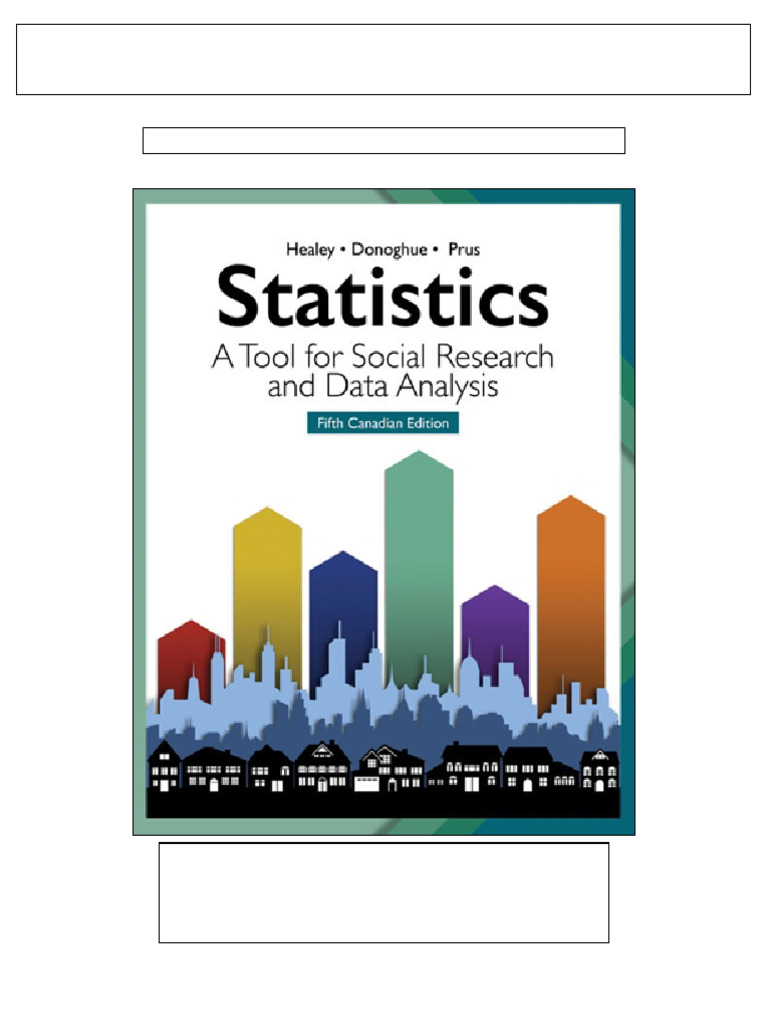 Test Bank For Statistics Tool For Social Research and Data Analysis 5th ...