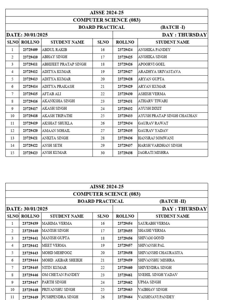 CS Board Practical Exam 2024-25 | PDF