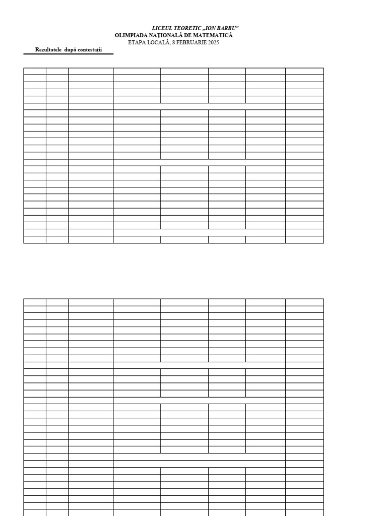 Clasa - VII - LICEUL TEORETIC ION BARBU | PDF