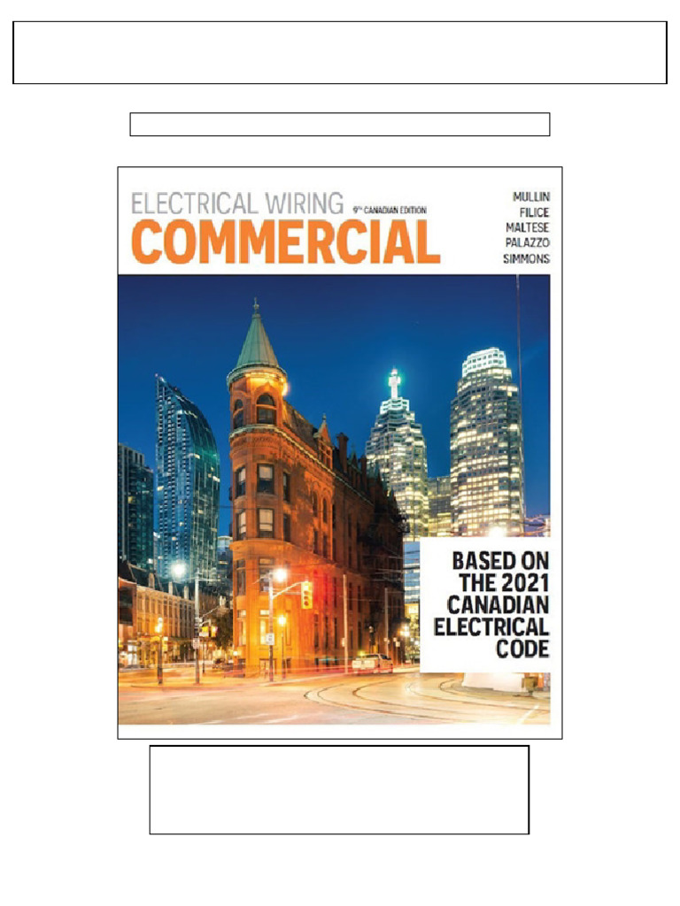 Solutions For Electrical Wiring Commercial 9th Edition by Mullin | PDF ...