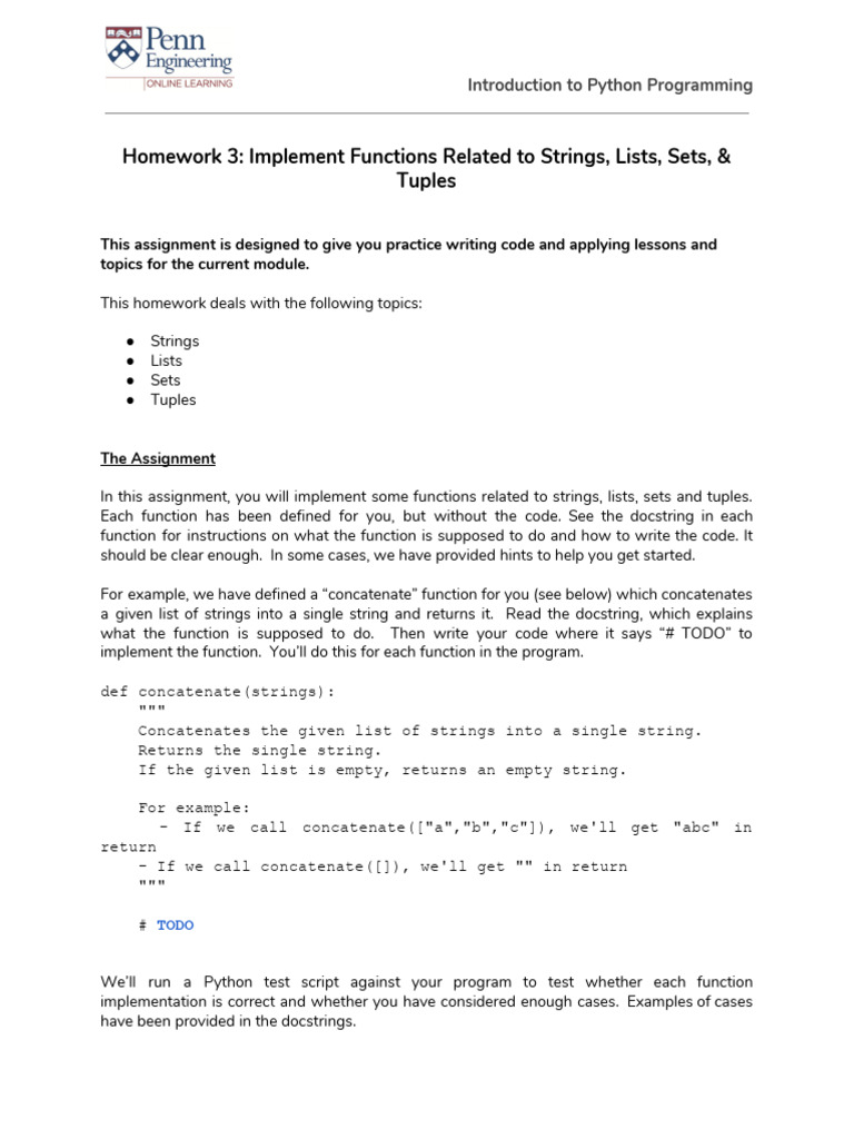 Intro to Python Programming_Mod 3.docx | PDF | String (Computer Science) | Computer Engineering