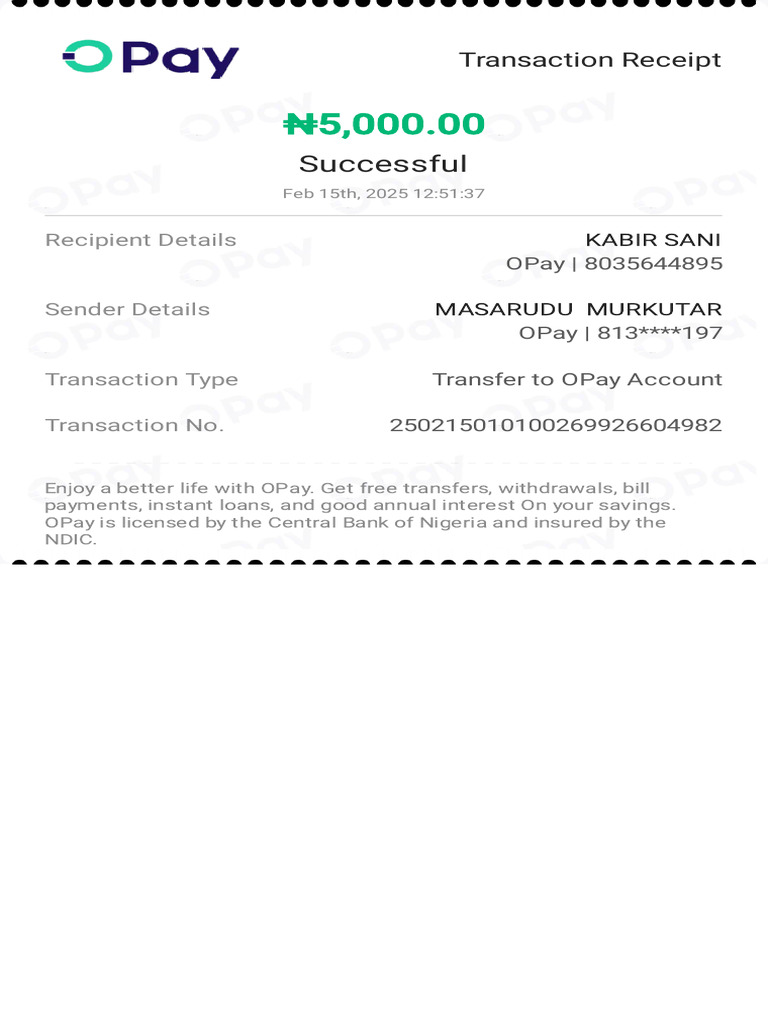 Transaction Receipt-250215010100269926604982 | PDF