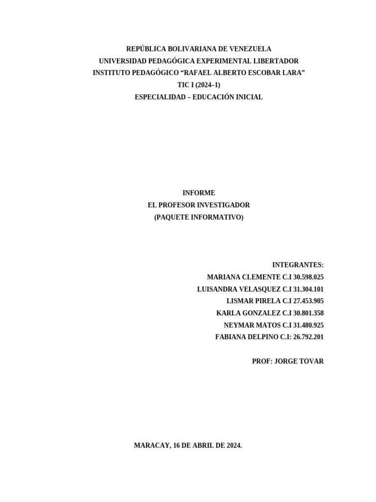 Paquete TIC III | PDF | Maestros | Enseñando