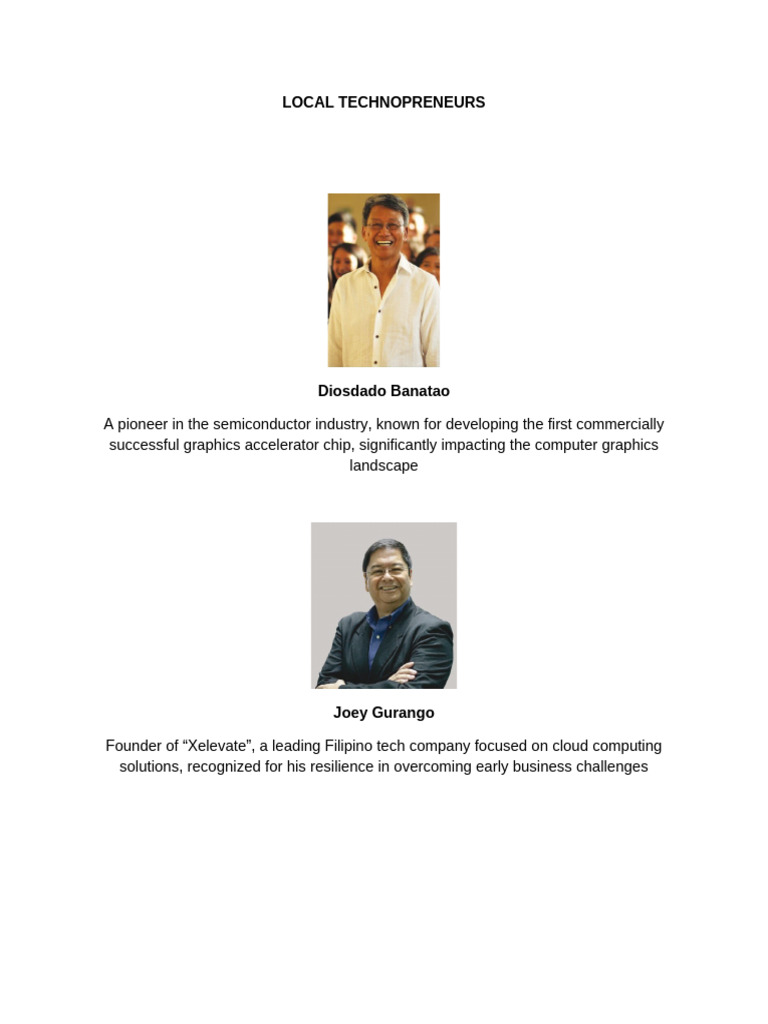 Local Technopreneurs | PDF