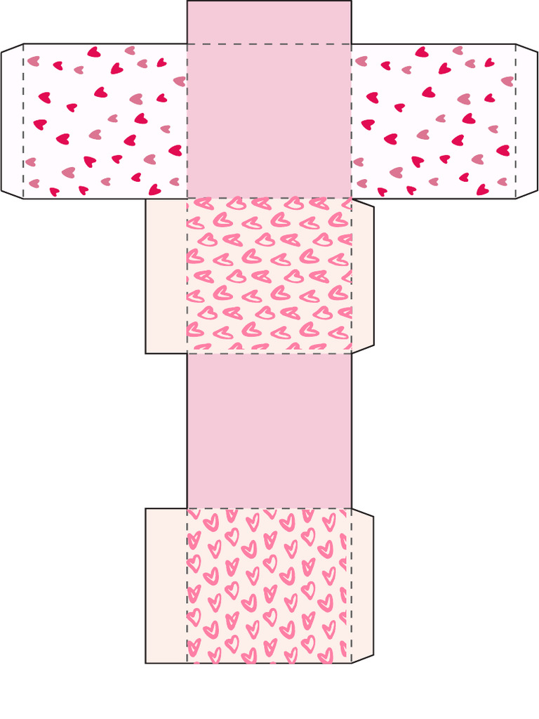 Pink Cube Packaging Printable A4 | PDF