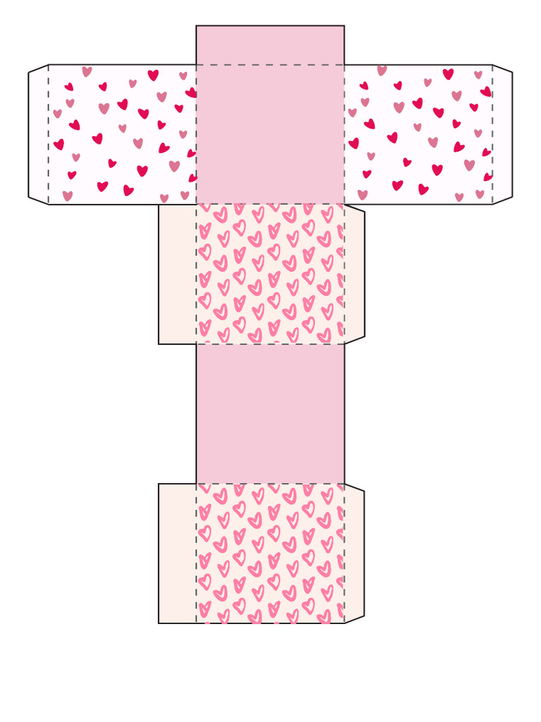 Pink Cube Packaging Printable A4 | PDF