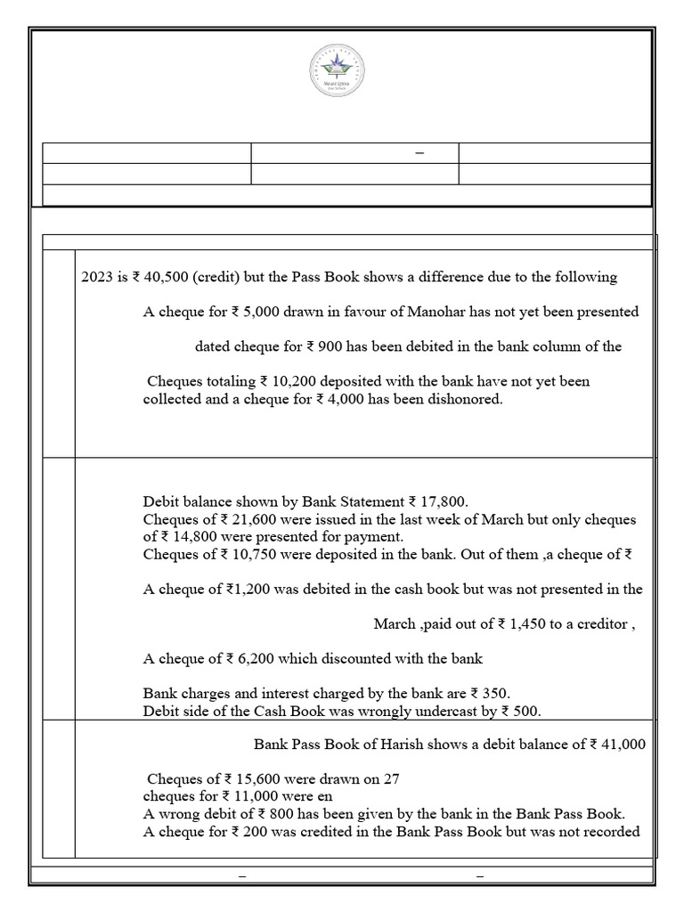Grade XI - Accountancy, Practice Worksheet 2024-25 | PDF | Expense ...