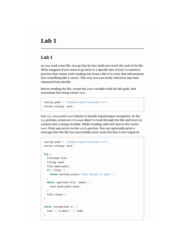 Files-Lab-Cpp | PDF | Object Oriented Programming | Computer Science Files-Lab-Cpp | PDF | Object Oriented Programming | Computer Science