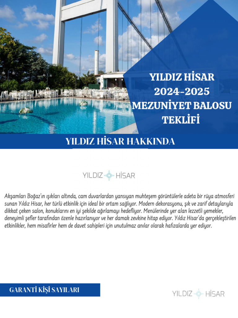 YILDIZ HİSAR Mezuniyet Balosu Teklifi Hk. | PDF