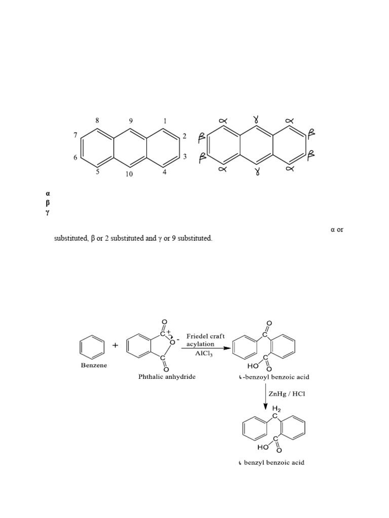 Polynuclear Hydrocarbons ANTHRACENE | PDF | Benzene | Aromaticity