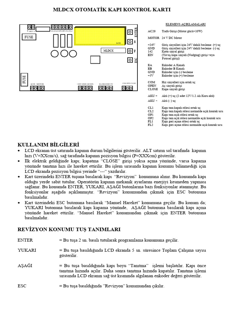 MLDCX Kullanma Kilavuzu | PDF