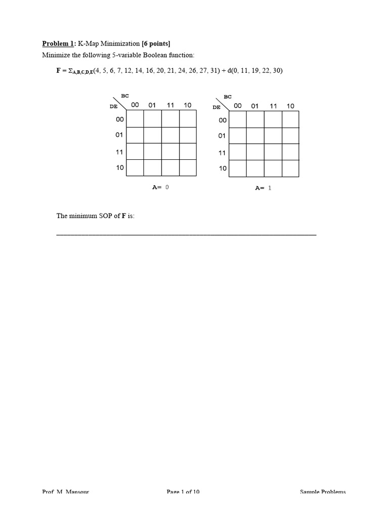 sample_problems | PDF | Computer Engineering | Digital Electronics