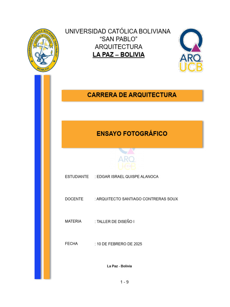 Ensayo Fotográfico | PDF