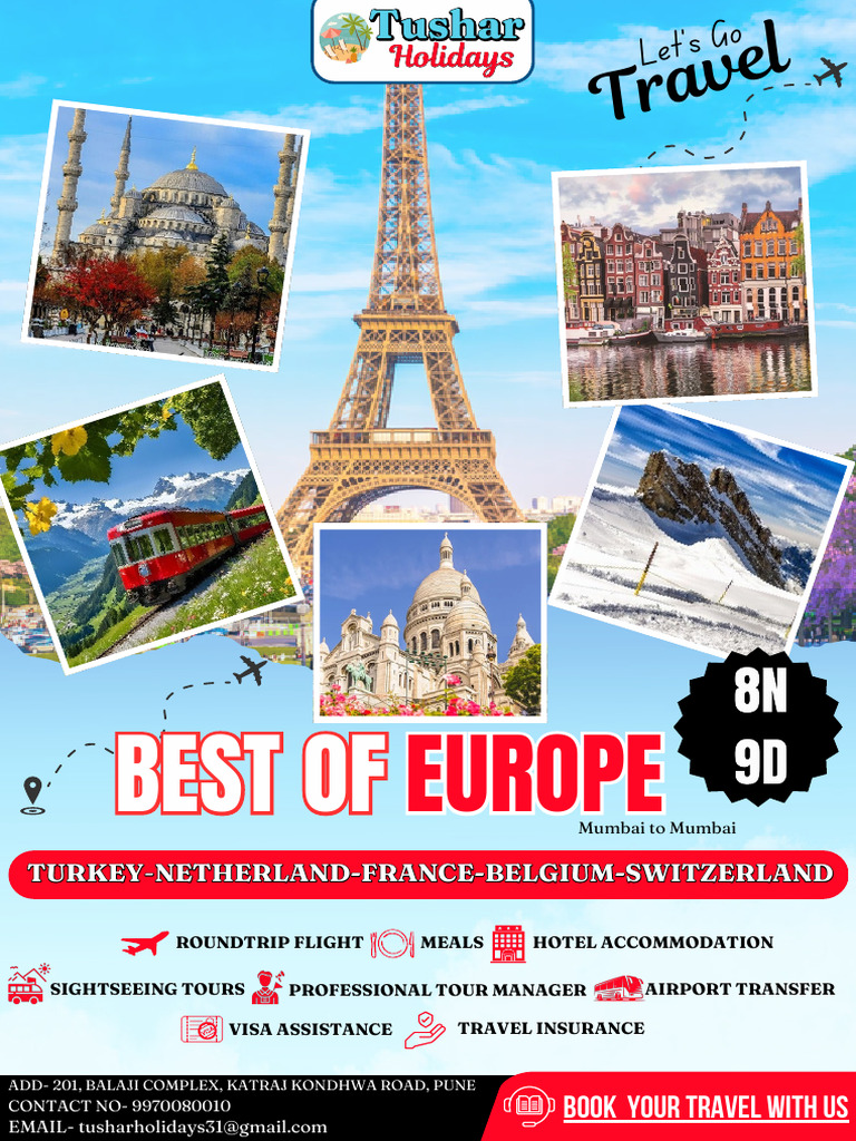 Best of Europe Tour Package 8N 9D | PDF | Fee | Istanbul