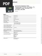 Datasheet - Easergy P5 Protection Relays - P5F30 | PDF ...