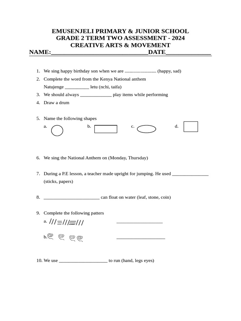 Creative Arts & Movement | PDF