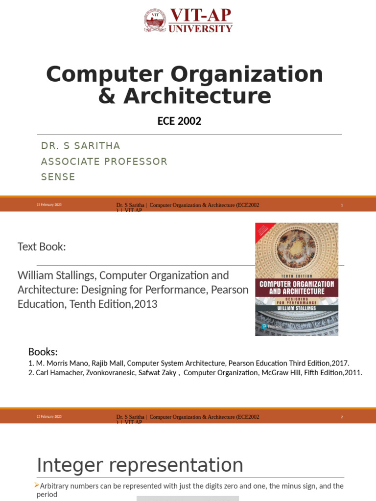 Computer Organization & Architecture Overview | PDF | Multiplication ...