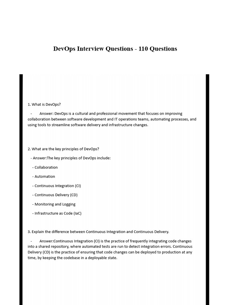 Devops Interview Questions - 110 Questions | PDF | Computer Security | Security