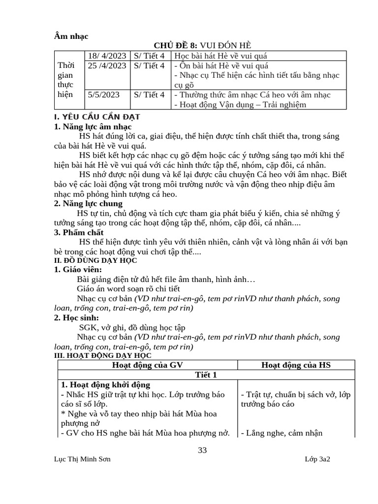 Am nhac 3 BO KET NOI TRI THUC Ca nam | PDF