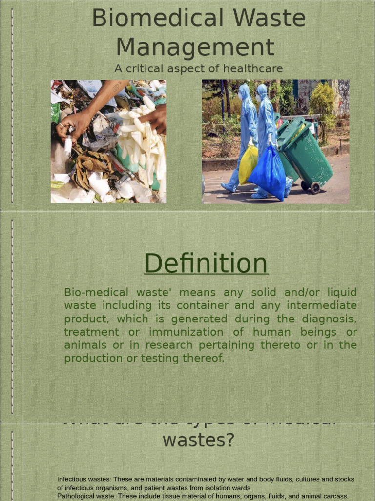 Biomedical waste management | PDF | Waste | Pollution