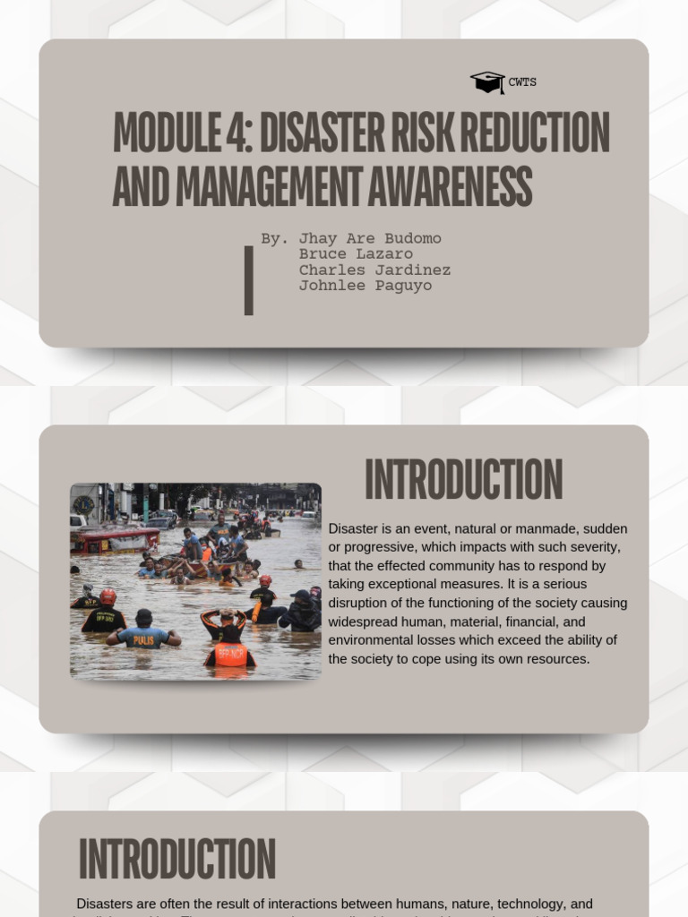 NSTP 1 - Module 4 - Disaster Risk Reduction and Management Awareness ...