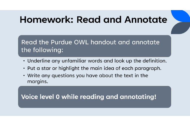 Owl Handout Rubric | PDF