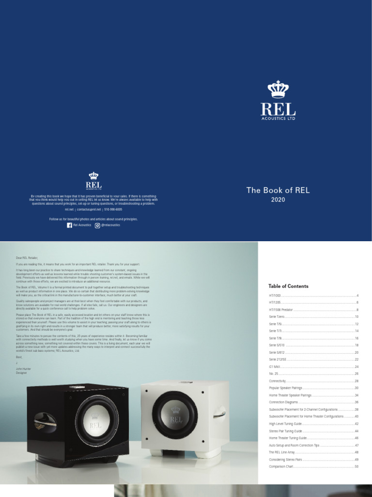 The Book Of Rel Subwoofer Setup Guide Pdf Loudspeaker Amplifier
