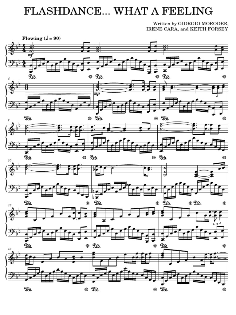 Flashdance What a Feeling Irene Cara | PDF | Songs Written | Sound Recording