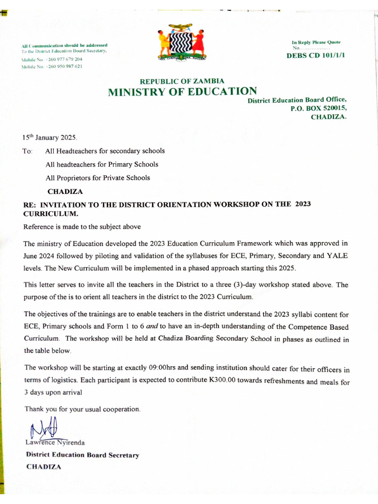 2025 Curriculum Orientation Invitation | PDF