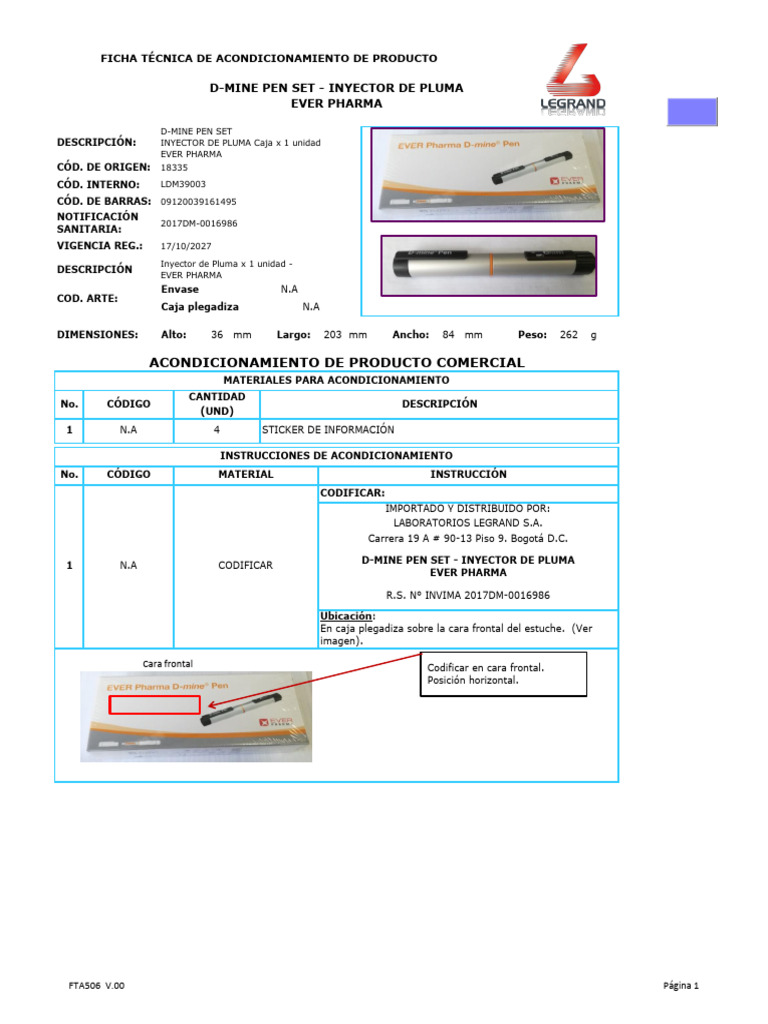FT D Mine Pen Set | PDF