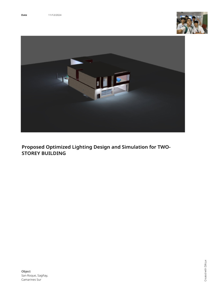 Proposed Optimized Lighting Design and Simulation For TWO STOREY ...