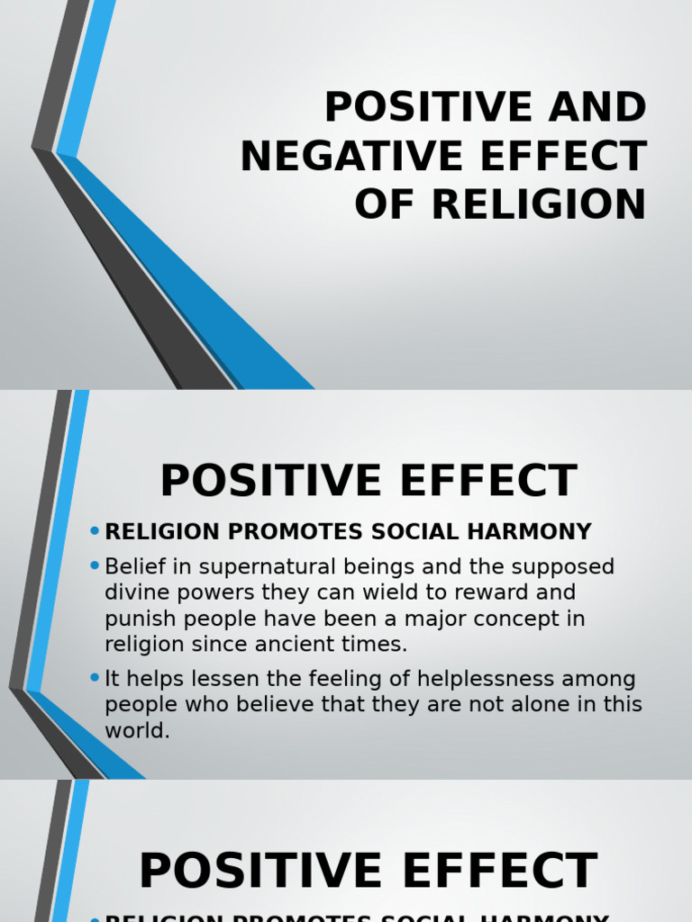 Effects of Religion: Positive and Negative | PDF | Ahimsa