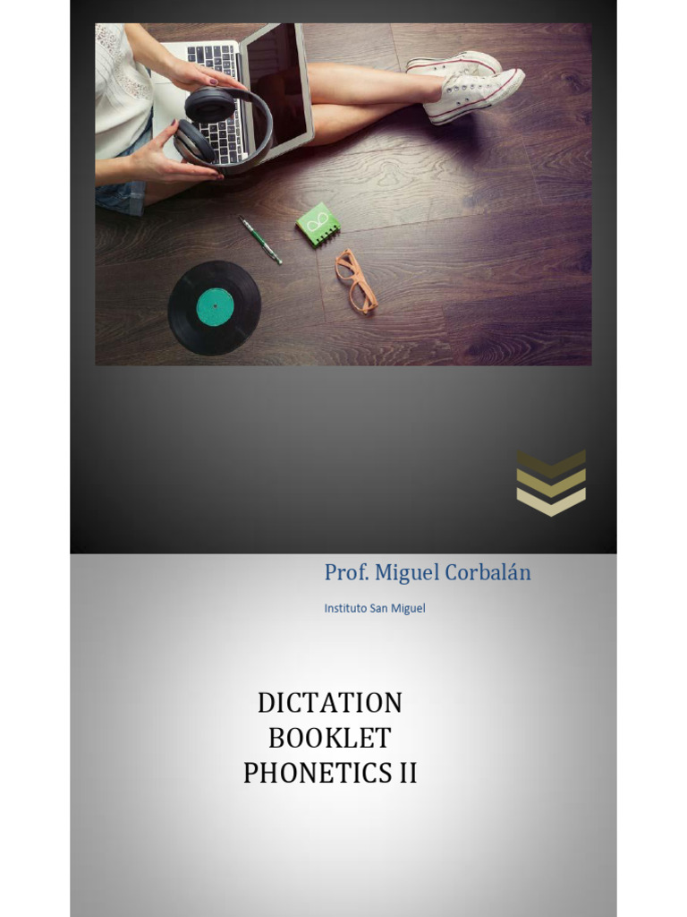 Dictation Booklet English Phonetics II 2021 | PDF | Linguistics