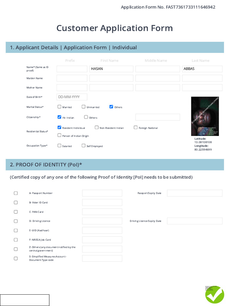 Loan Application Form Details | PDF | Loans | Interest